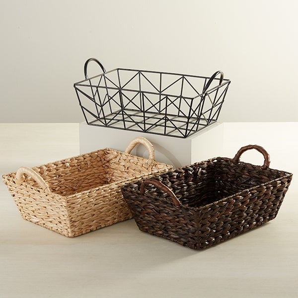 Black Wire Metal Storage Basket