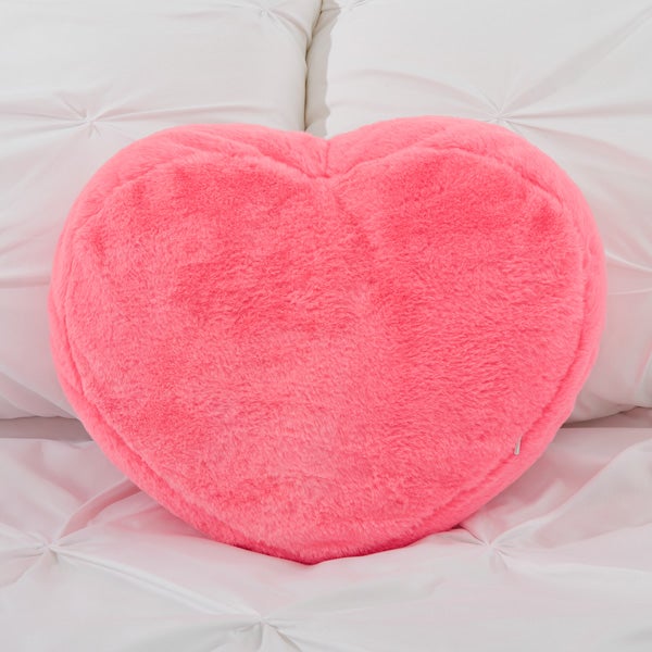 Close To Her Heart Personalized Heart Throw Pillow