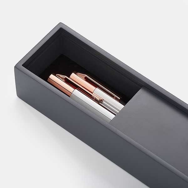 Engraved Coworker Silver/Rose Gold Pen and Pencil Set