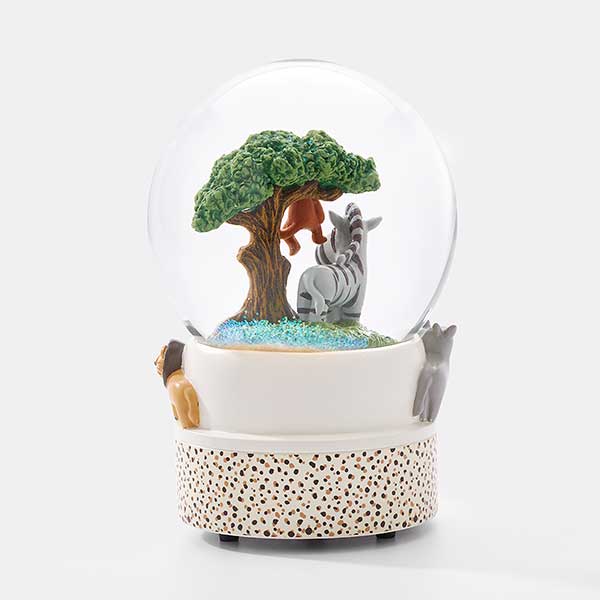 Engraved Safari Animals Snow Globe