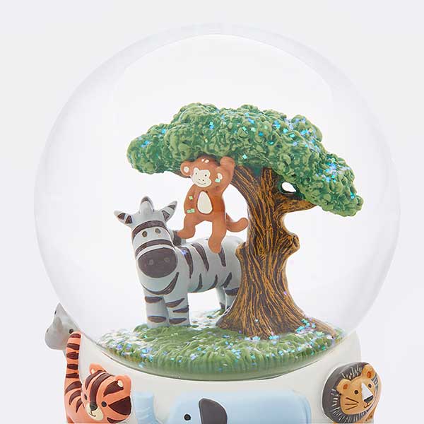 Engraved Safari Animals Snow Globe