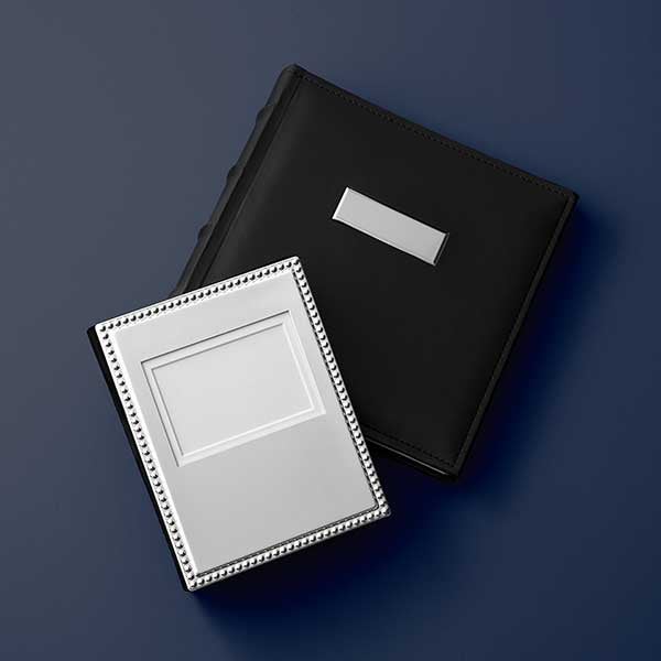 Engraved Silver Beaded Mini Photo Album - Graduation Class Of