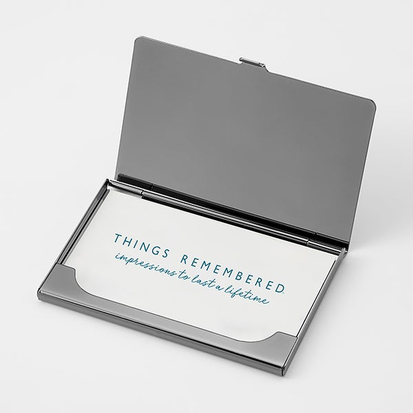 Engraved Business Card Case