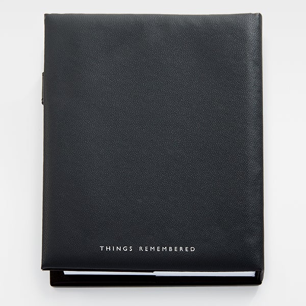 Engraved Silver Metal Journal