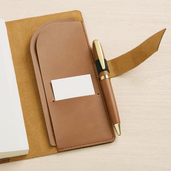 Communion Cross Personalized Leatherette Writing Journal