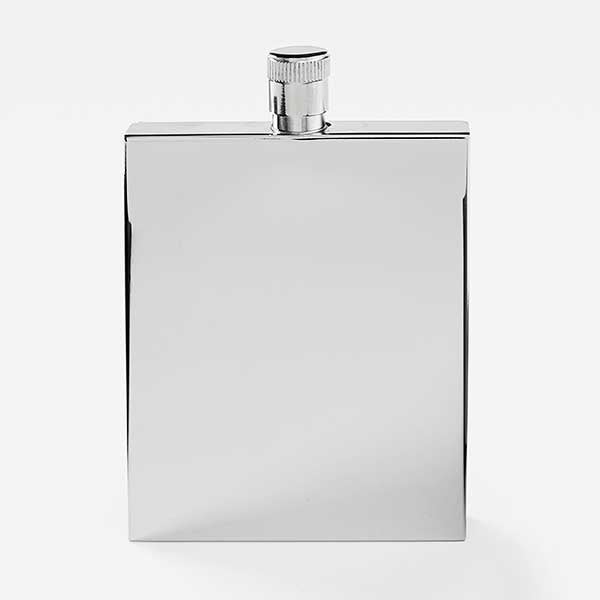 Engraved Thin Rectangle Flask