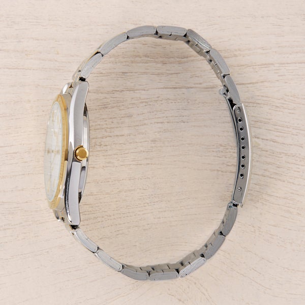 TFX By Bulova Engraved Men's Two Tone Watch