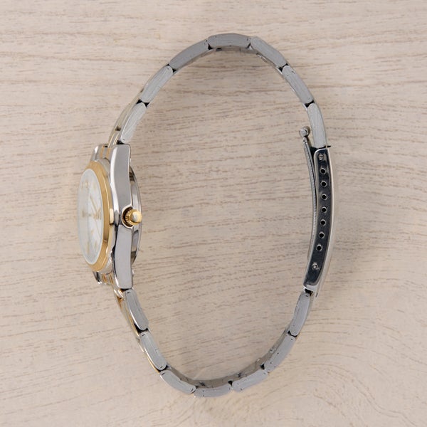 TFX By Bulova Engraved Women's Two Tone Watch