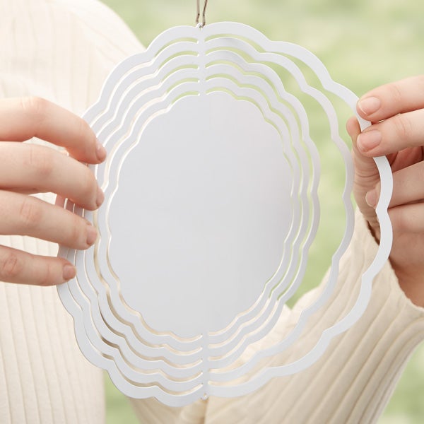 Personalized Wind Spinner - Blooming Heart