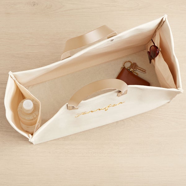 Write Your Own Embroidered Canvas Tote Bag