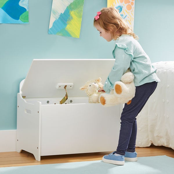 Vibrant Name Personalized Kids Toy Box