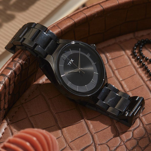 Men's TFX By Bulova Engraved Black Watch