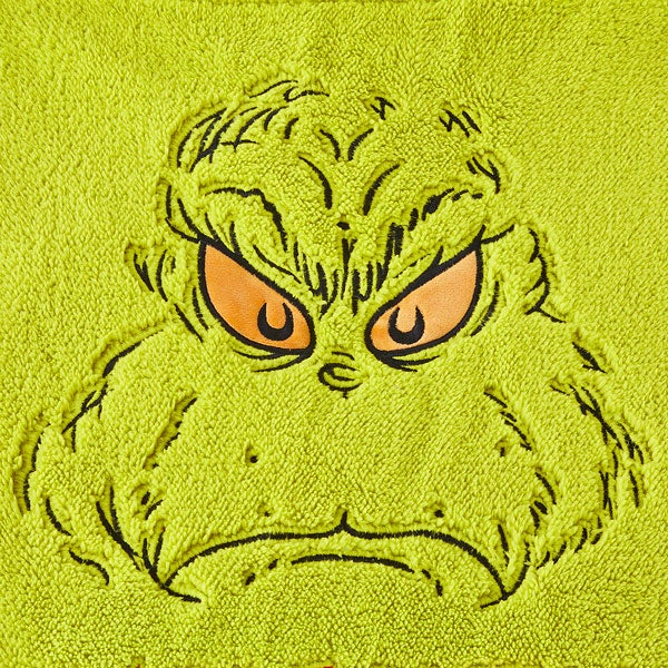 Embroidered Extra Large Grinch Family Throw