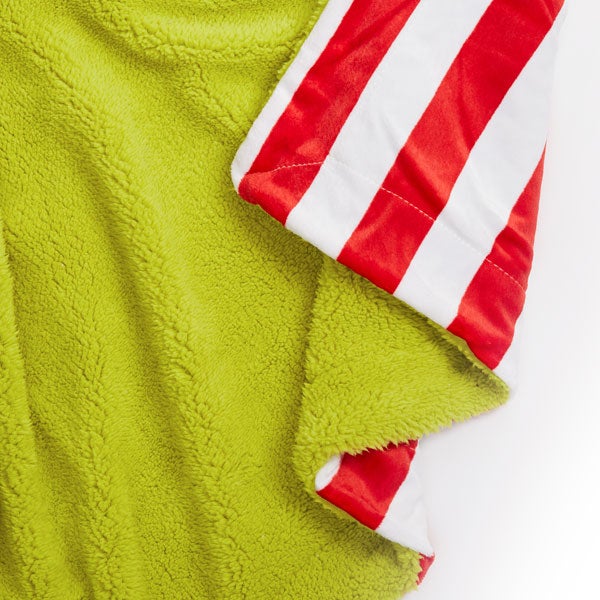 Embroidered Extra Large Grinch Family Throw