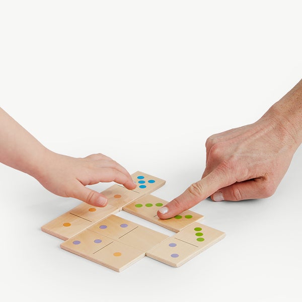 Personalized Kids Traditional Wooden Dominoes