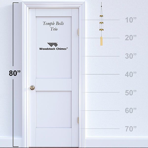 Vertical Family Name Personalized Temple Bells Wind Chime