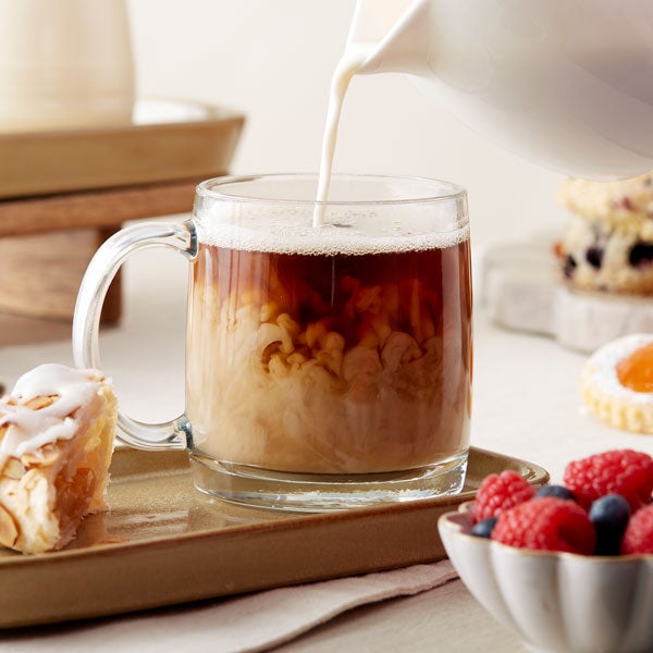 Initial Brew Engraved 12.5oz Glass Wide Mug