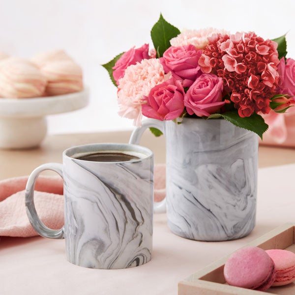 Hug in a Mug Personalized Marble Ceramic Mug