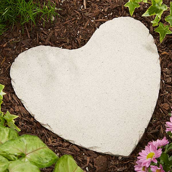 Personalized Memorial Heart Garden Stone - Your Wings