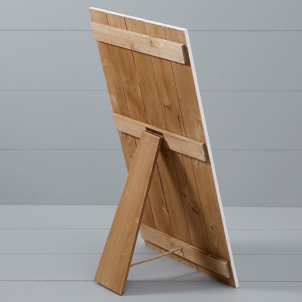 Snowman Repeating Name Personalized Standing Wood Sign