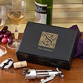 Personalized Wine Accessory Gift Set - Floral Monogram - Customer Reviews