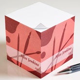 Personalized Sticky Note Cubes for Teachers