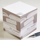 Personalized Sticky Note Cubes for Teachers