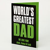 Personalized Father's Day Card - Best. Dad. Ever.