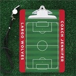 Soccer Field Personalized Dry Erase Clipboard